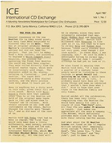 ICE Newsletter, ICE magazine Covered CDs From 1987-2006